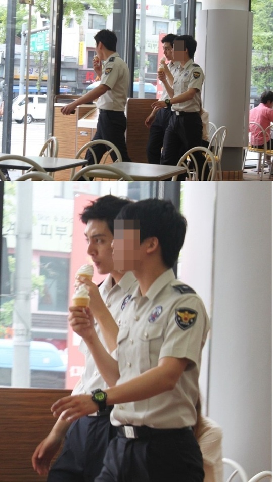 Kim Joon Spotted at McDonald’s in His Policemen Uniform | Soompi