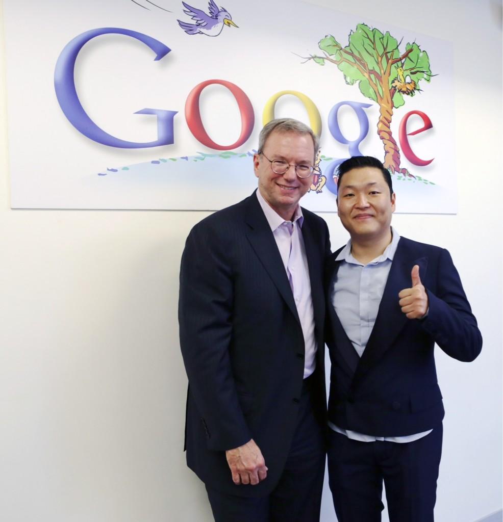 [SNS PIC] PSY Reunites with Google Executive Chairman Eric Schmidt | Soompi