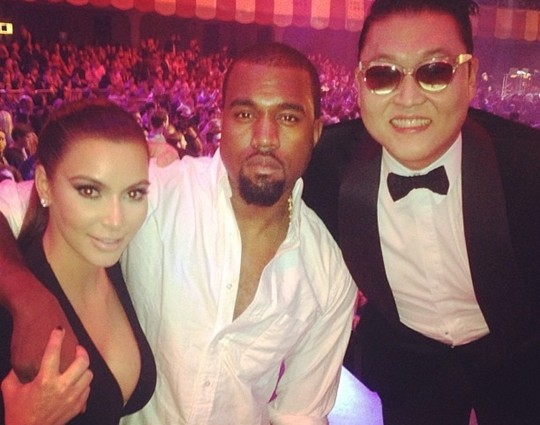 PSY Poses For a Photo with Kim Kardashian and Kanye West | Soompi