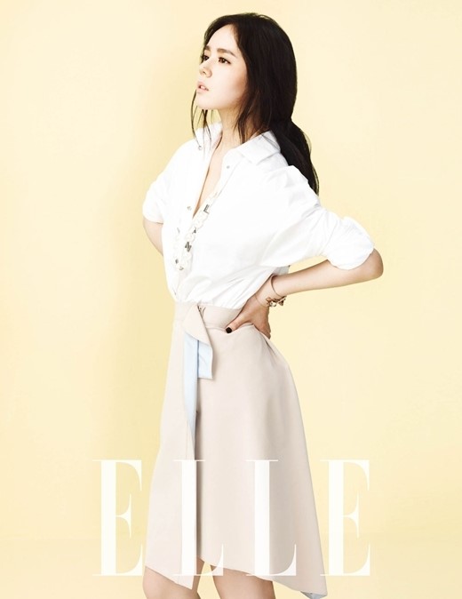 Actress Han Ga In Looks Sexy Yet Innocent in “Elle” Pictorial | Soompi