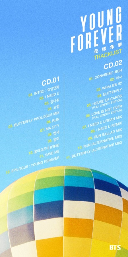 Update: BTS Drops Track List for Special Album “Young Forever” | Soompi