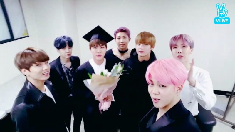 BTS Celebrates Jin’s Graduation From University | Soompi