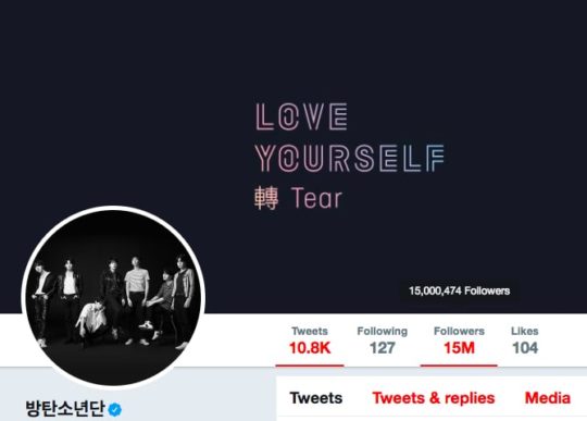 BTS’s Twitter Becomes First Korean Account To Reach 15 Million ...