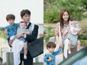 Ji Sung And Han Ji Min Go To Work With Their Adorable Kids In “Familiar ...