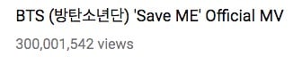 BTS’s “Save Me” Becomes Their 7th MV To Achieve 300 Million Views | Soompi