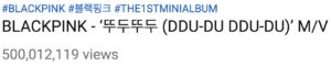 BLACKPINK Becomes Fastest K-Pop Group To Hit 500 Million Views With ...