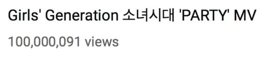 Girls’ Generation’s “Party” Becomes Their 6th MV To Hit 100 Million ...
