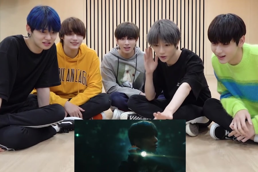 Watch: TXT Shares Their Reaction To Their Music Video For "Run Away ...