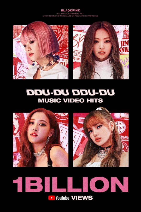 BLACKPINK’s “DDU-DU DDU-DU” Is The 1st K-Pop Group MV To Hit 1 Billion Views | Soompi