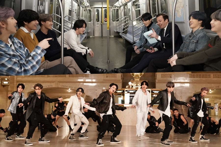 Watch: BTS Answers Fan Questions, Plays Games, Performs "ON," And More ...