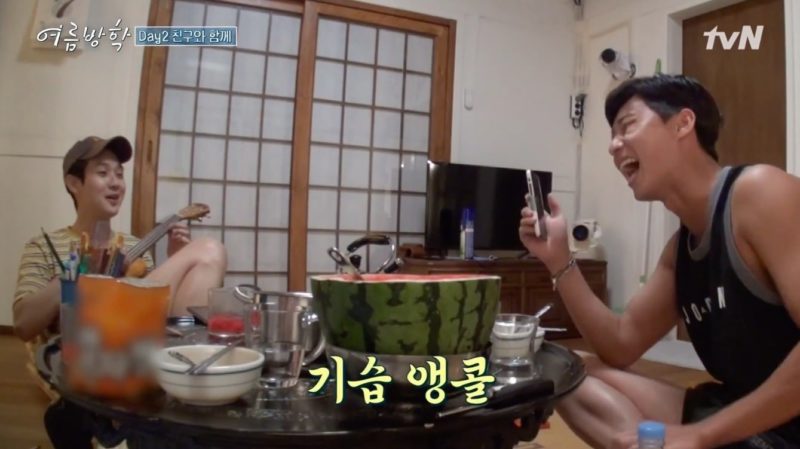 Watch: Park Seo Joon And Choi Woo Shik Have A Funny Phone Call With BTS’s V On “Summer Vacation ...