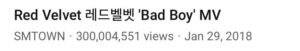 Red Velvet’s “Bad Boy” Becomes Their 1st MV To Hit 300 Million Views ...