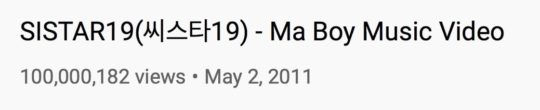 El MV “Ma Boy” de SISTAR19 supera los 100 millones de reproducciones ...