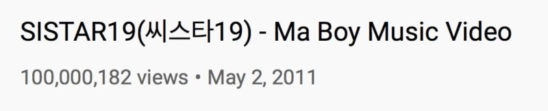 El MV “Ma Boy” de SISTAR19 supera los 100 millones de reproducciones ...