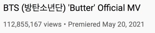 BTS’s “Butter” MV Achieves Impressive Number Of Views In First 24 Hours ...