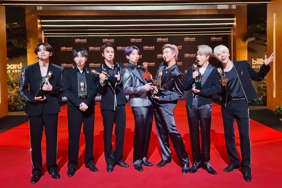 Update: BTS Wins All 4 Awards They Were Nominated For At 2021 Billboard ...