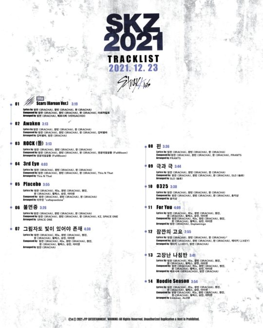 Update: Stray Kids Unveils Track List For “SKZ 2021” | Soompi