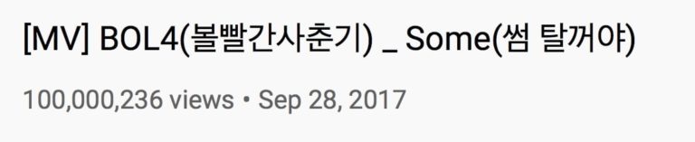 BOL4’s “Some” Becomes Their 1st MV To Hit 100 Million Views | Soompi