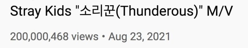 Stray Kids’ “Thunderous” Becomes Their Fastest MV To Hit 200 Million ...