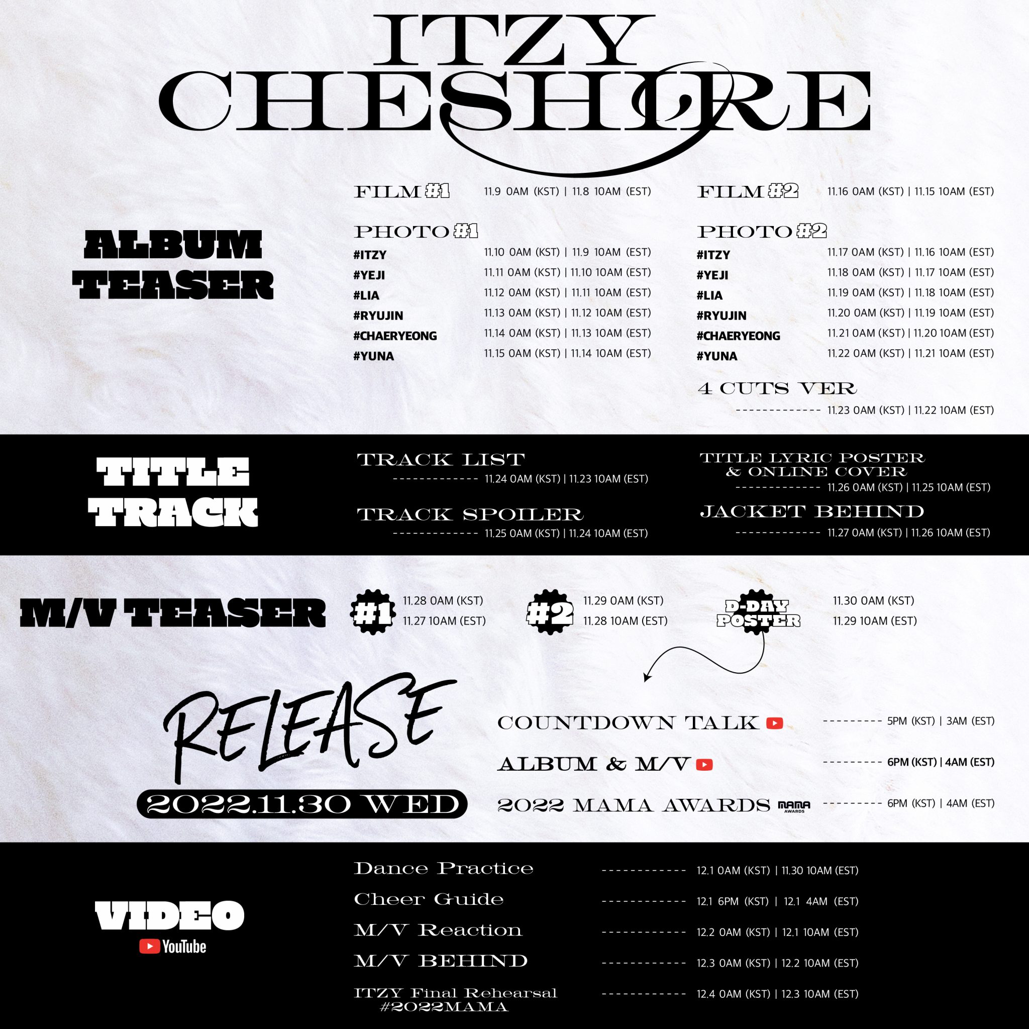 Update: ITZY Drops D-Day Teaser For "Cheshire" Comeback | Soompi