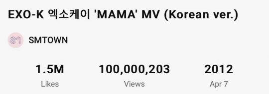 EXO's "MAMA" Becomes Their 13th Group MV To Hit 100 Million Views | Soompi