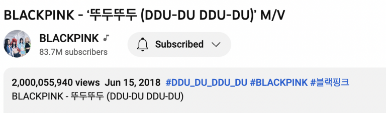 BLACKPINK Makes History As "DDU-DU DDU-DU" Becomes 1st K-Pop Group MV Ever To Surpass 2 Billion ...