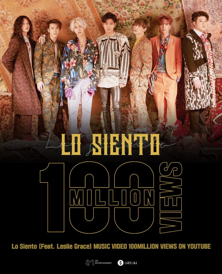 Super Junior’s “Lo Siento” Becomes Their 6th MV To Surpass 100 Million Views