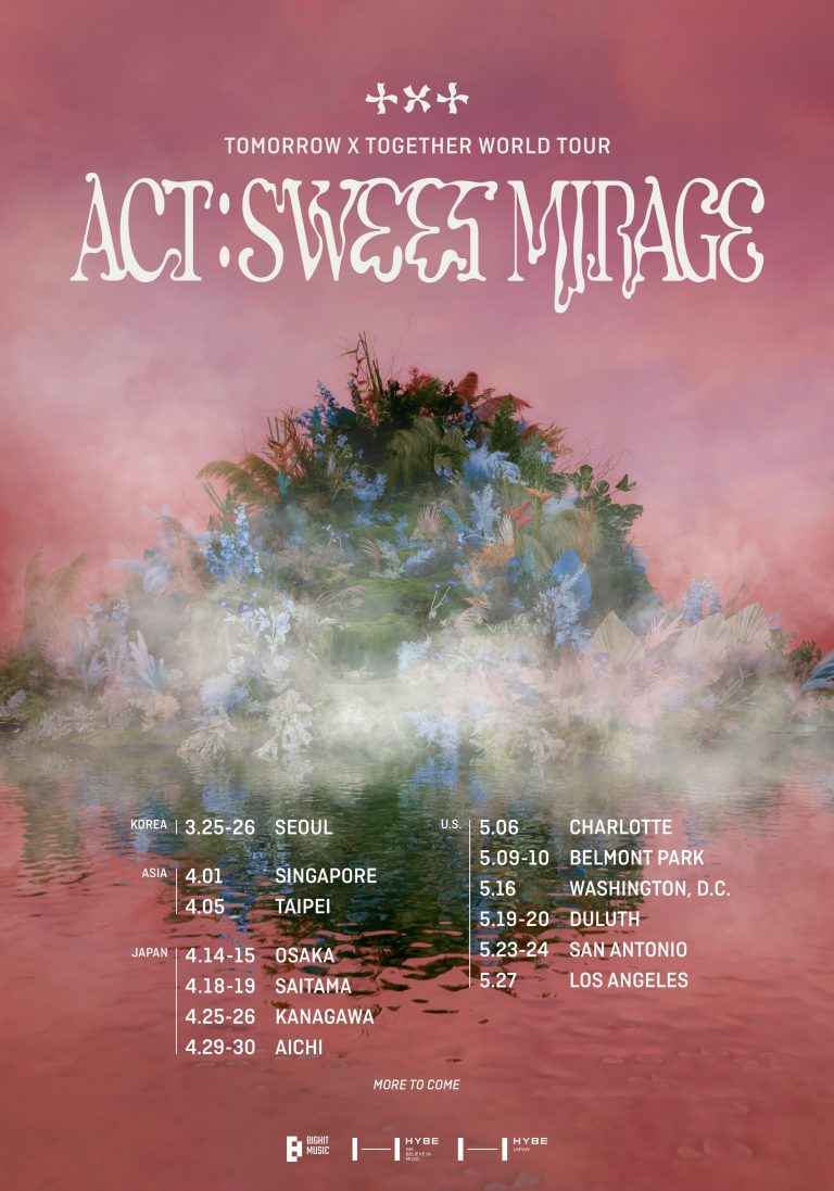 TXT Anuncia Las Primeras Paradas De Su Gira Mundial ACT SWEET MIRAGE 