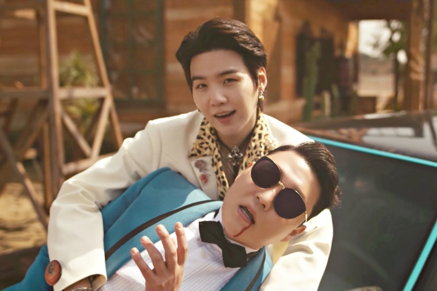 PSY And BTS' Suga's "That That" Becomes 9th MV By A K-Pop Soloist To Hit 400 Million Views | Soompi