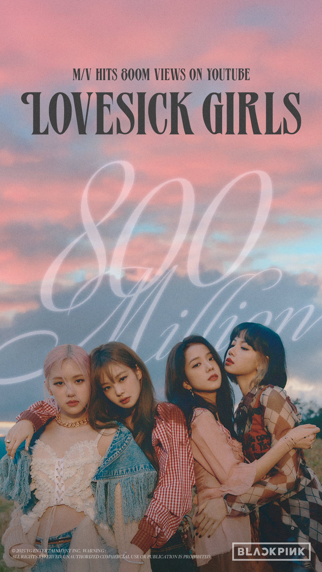 BLACKPINK s Lovesick Girls Becomes Their 10th Group MV To Surpass 800 BLACKPINK s Lovesick Girls Becomes Their 10th Group MV To Surpass 800