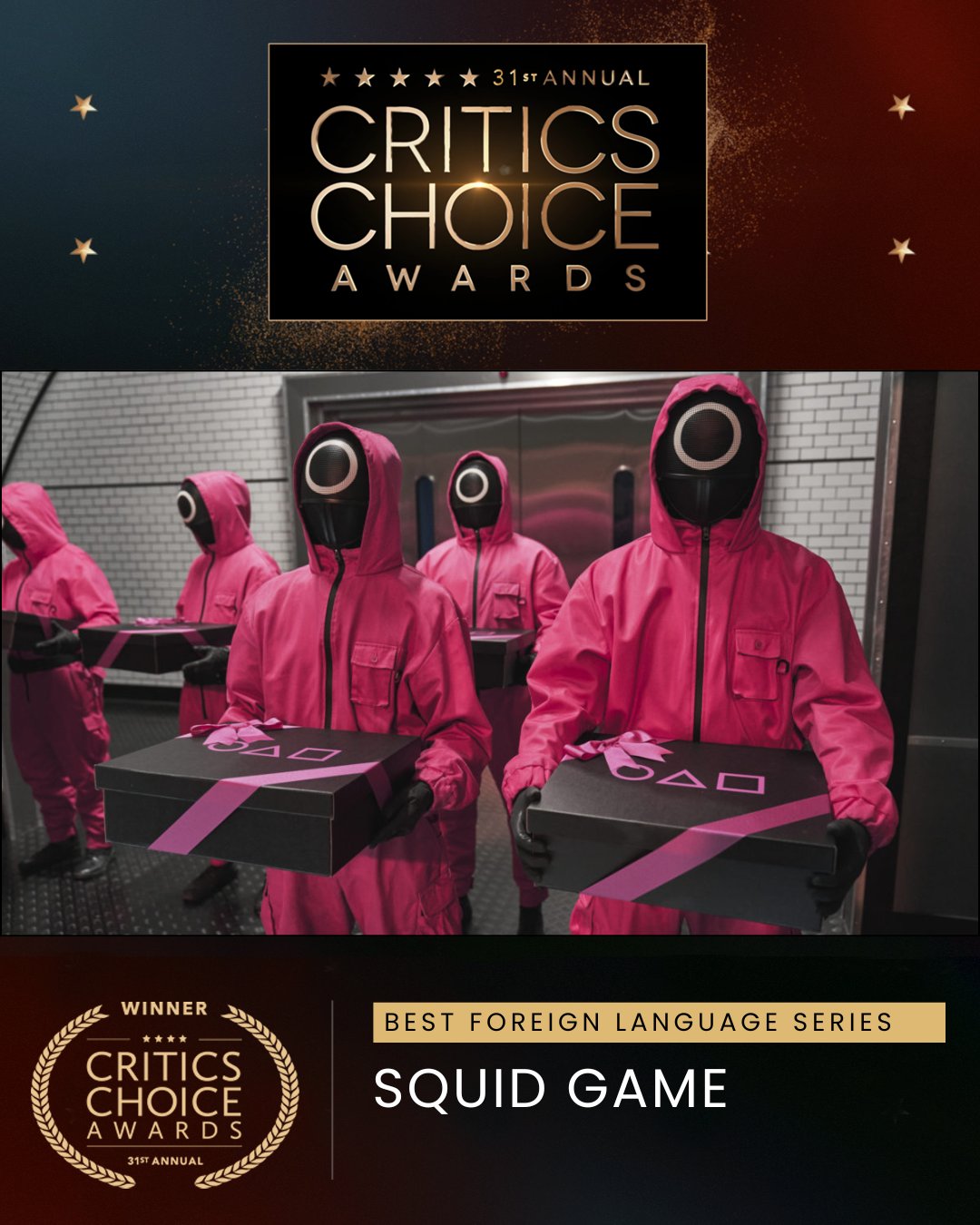 "KPop Demon Hunters" And "Squid Game 3" Win At 31st Critics Choice ...